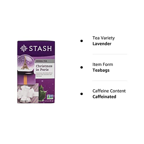 STASH TEA Christmas In Paris -Herbal Tea, 18 CT