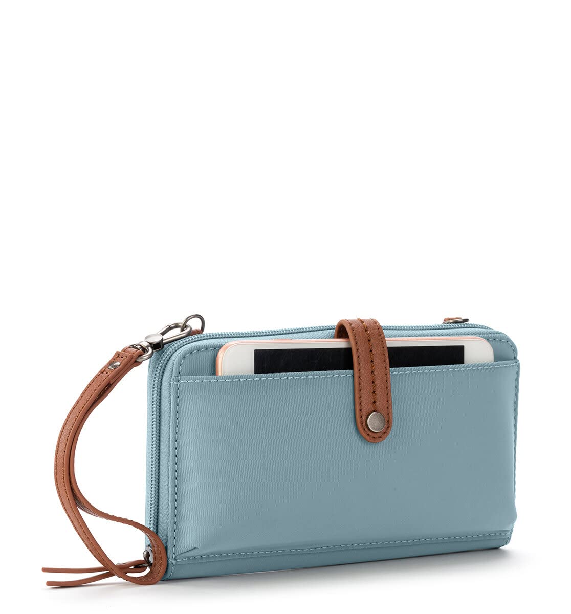 The Sak Esperato Large Smartphone Crossbody in Recycled Nylon, Denim
