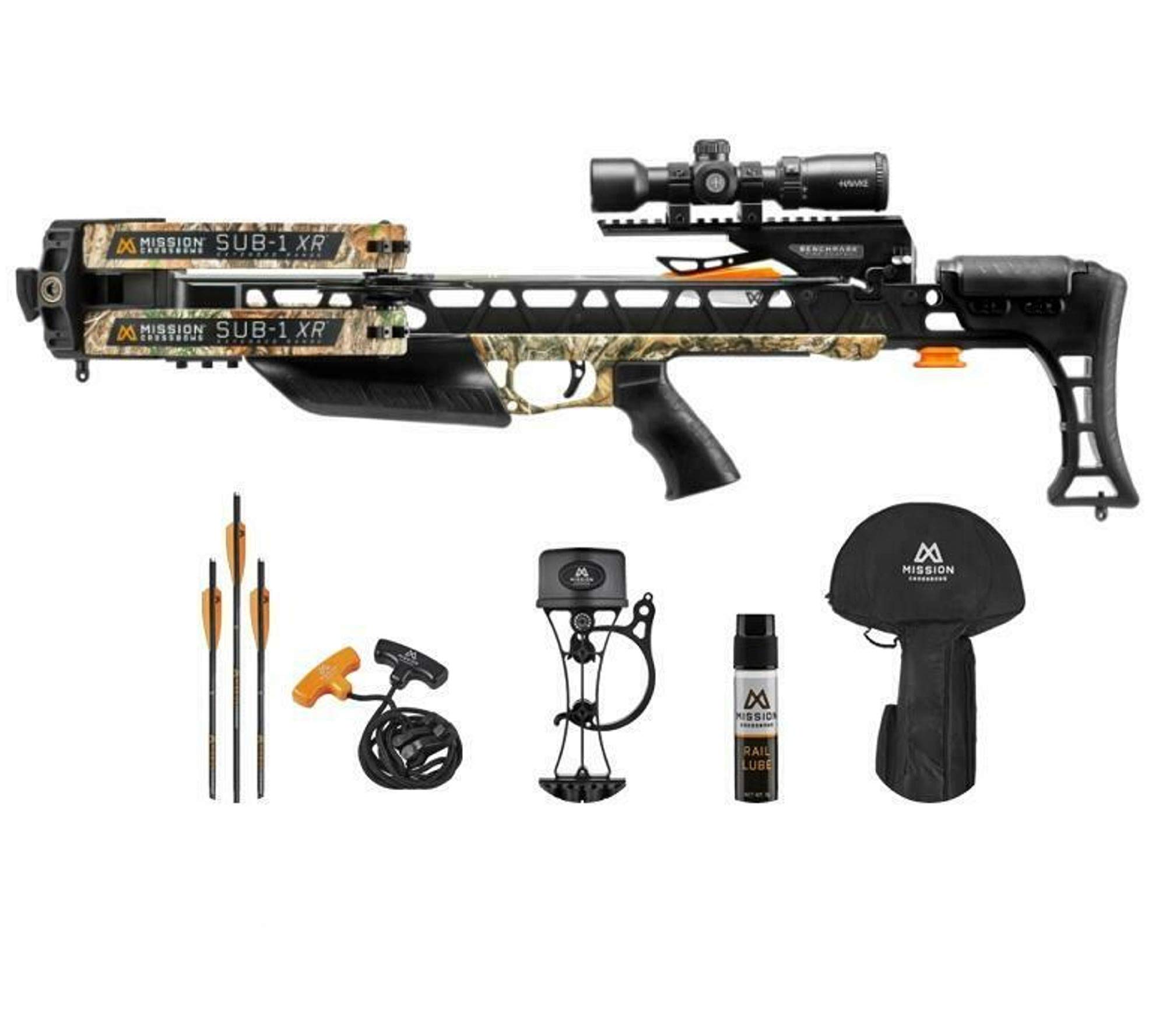 Mission Archery Sub-1 XR 410FPS RT Edge Camo Crossbow with Pro Package #XK035