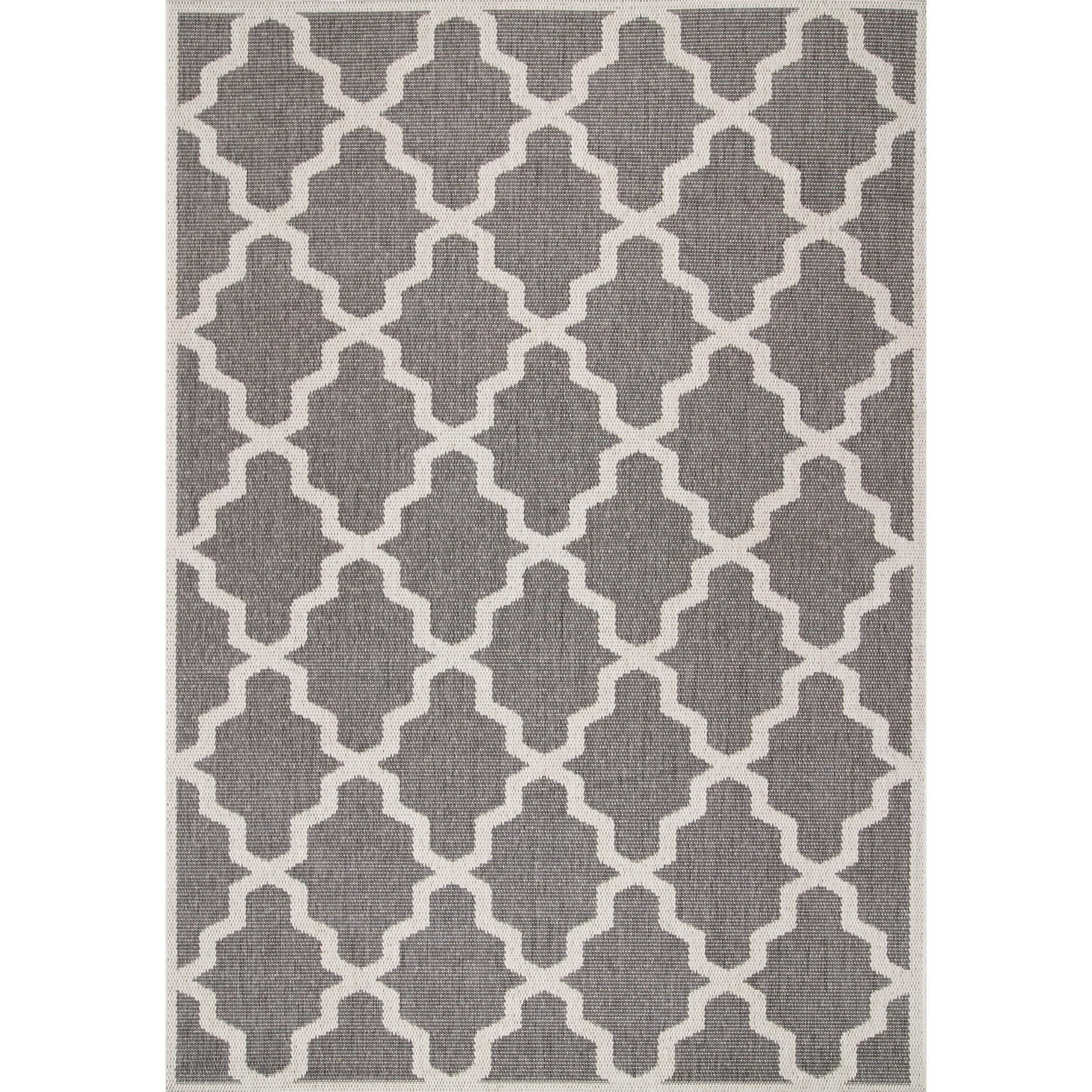 nuLOOM Gina Lattice Indoor/Outdoor Area Rug, 8x11, Gray