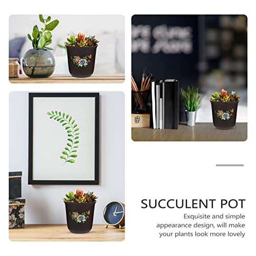 Veemoon Zisha Flower Pot Bonsai Planter: Chinese Purple Clay Plant Pot Succulent Cactus Planter Container for Home Office Desk Shelf Decor Style 1