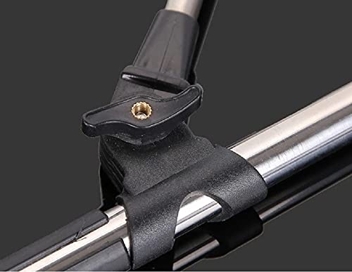 SLATIOM Fishing Rod Holdder Bracket with 2 Sections Adjustable Fishing Rod Stand Holder Rest Bracket Pole Rack V Telescopic Fishing Tool (Size : 1.5m)