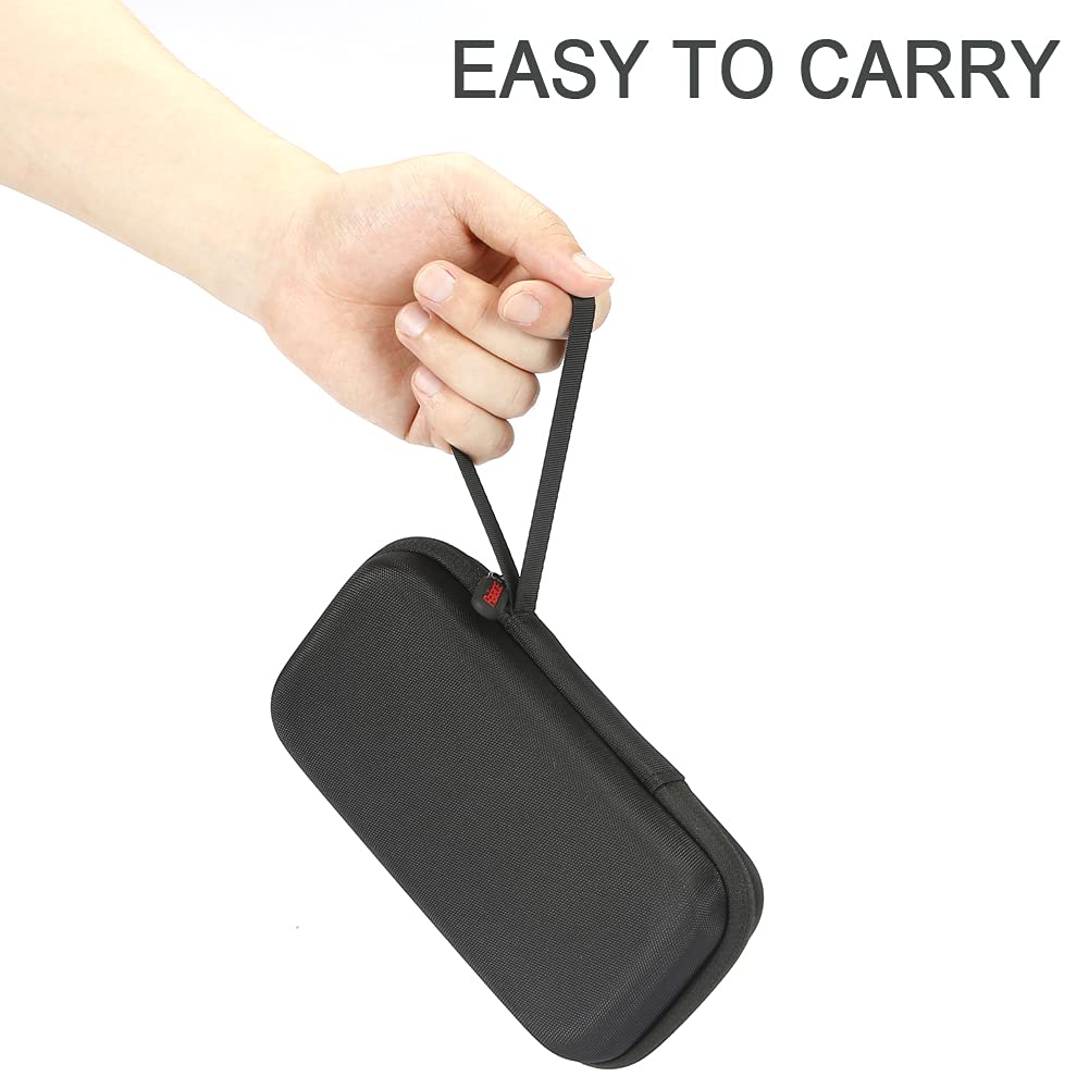 RAIACE Hard Travel Carrying Case for RODE GO II/GO 2 Dual Channel Compact Digital Microphone System-Black(Black Lining)
