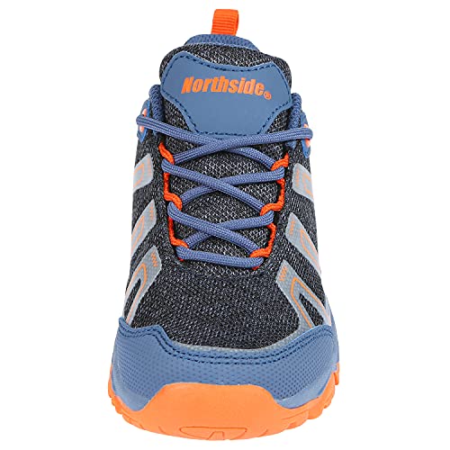 Northside Boy's Hiker, Hiking Shoe, Navy/Orange, 1 M US Little Kid