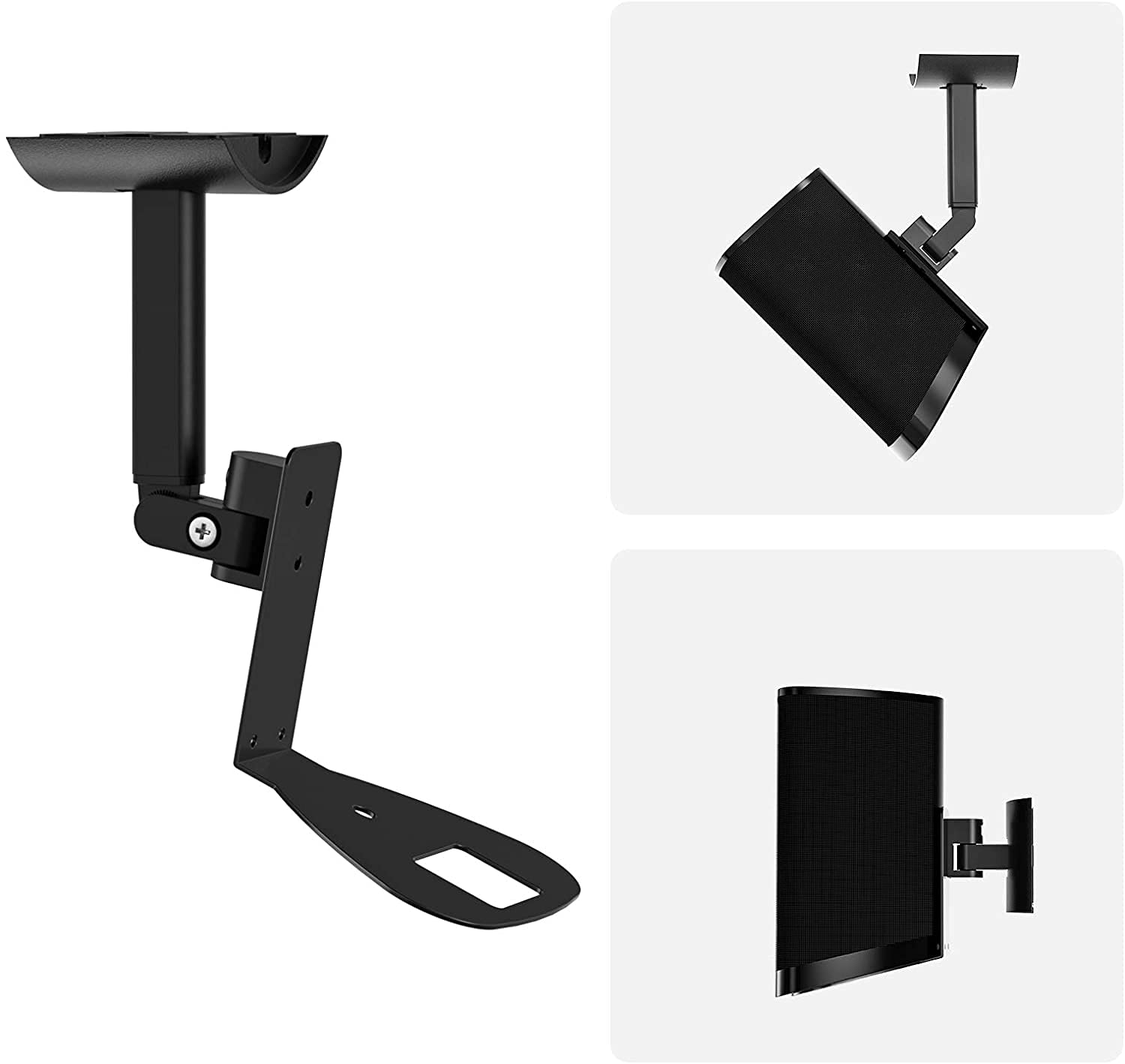 NSFKCED Desktop Speaker Stands for Harman Kardon KHTS Series 5/7/9/11/16 Sound Speaker System, Special Designed Desk Table Stand Come with Screw, Black, Single