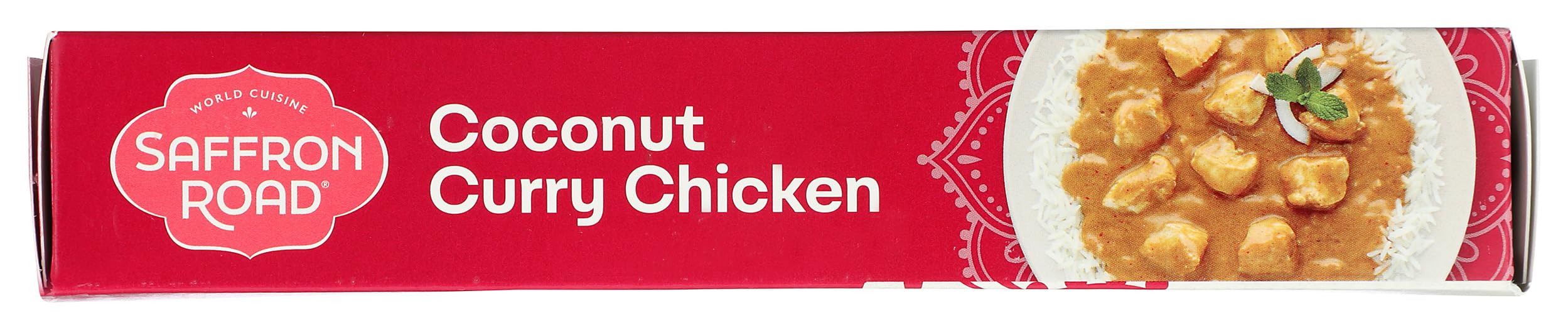 Saffron Road Coconut Curry Chicken with Basmati Rice Frozen Dinner, 10oz - Antibiotic Free, Gluten Free, Halal
