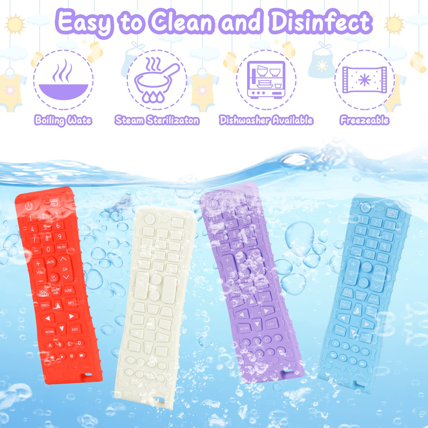 Teething Toys for Babies 0-6 Months 6-12 Months, Baby Teethers for Babies 0-6 months, Remote Teether for Baby Girl Boy Baby Infant Toys