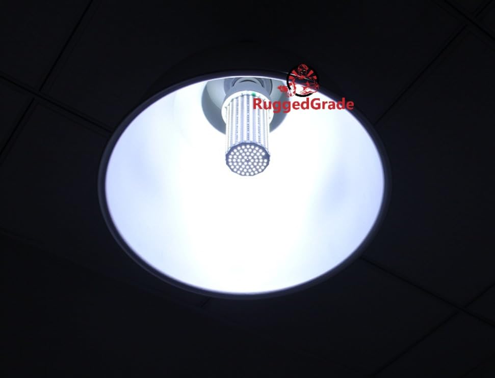 RuggedGrade 100 Watt E39 LED Corn Bulb - Aries III Series - 13,400 Lumens - 4000K - DLC 5.1 - Fanless 6KV Surge