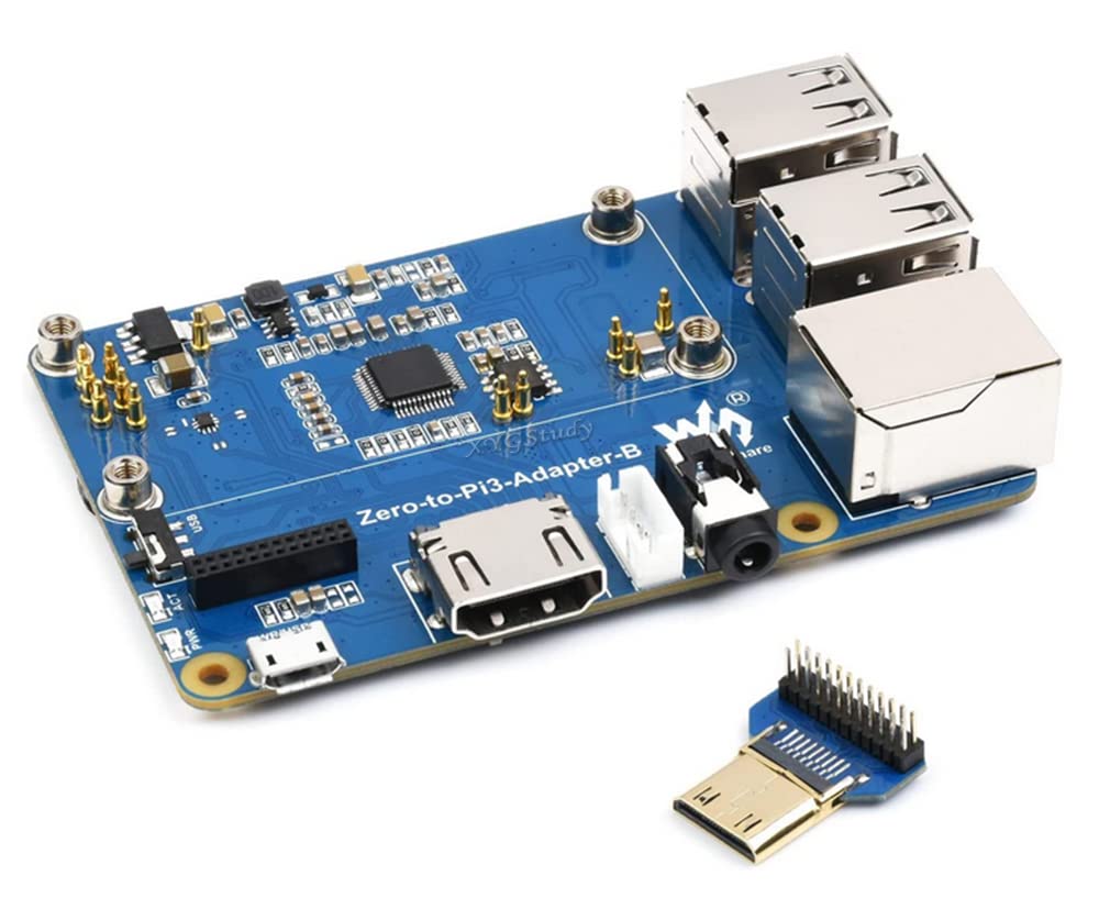 XYGStudy Raspberry Pi Zero 2W to 3B Adapter Alternative Solution for Raspberry Pi 3 Model B B+ (Zero-to-Pi3-Adapter (B))