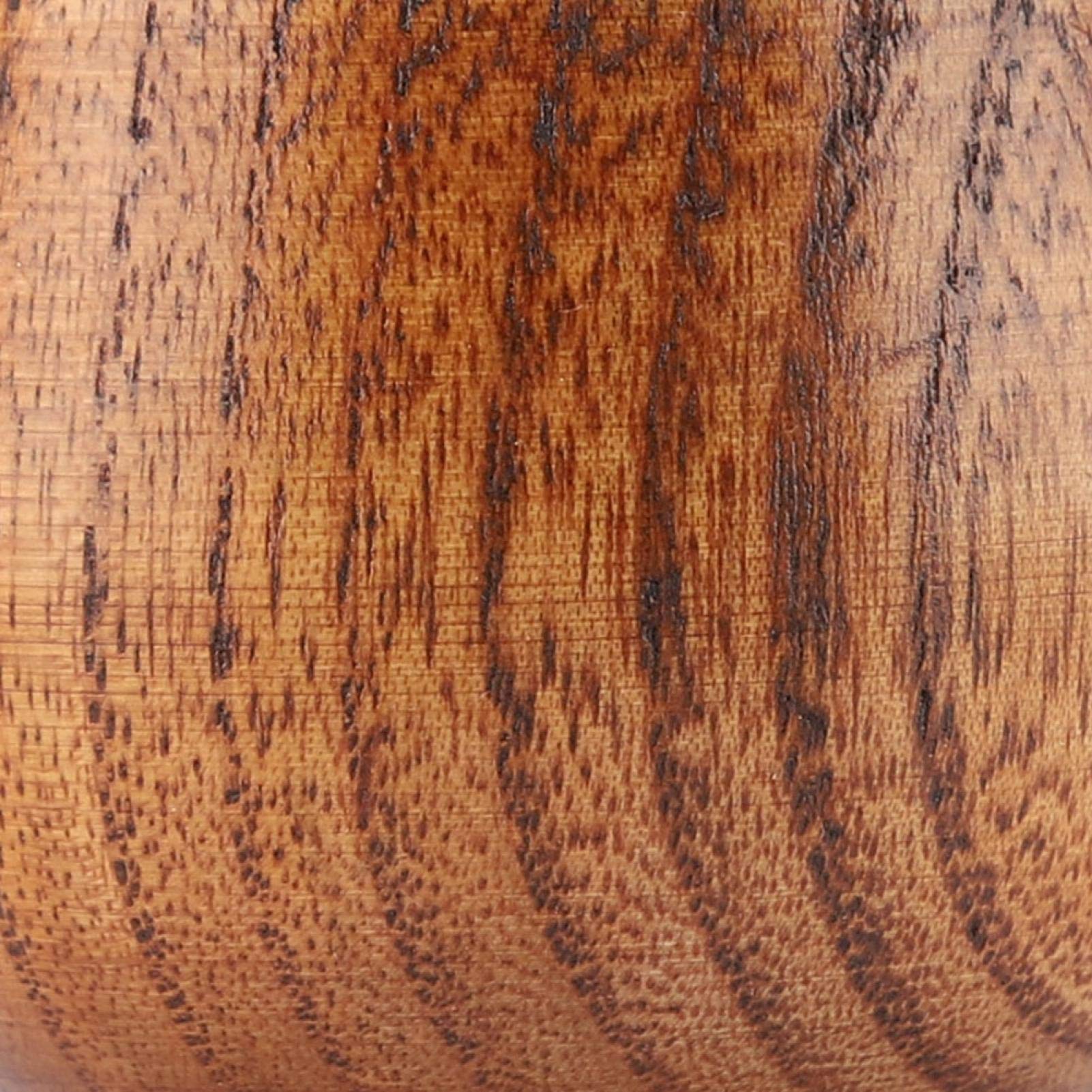 TOPINCN Wooden Tea Cups Primitive Log Color Coffee Mug Handmade Wood Wine Mug For Drinking Coffee Tea Beer Milk Hot Drinks(Large belly cup)