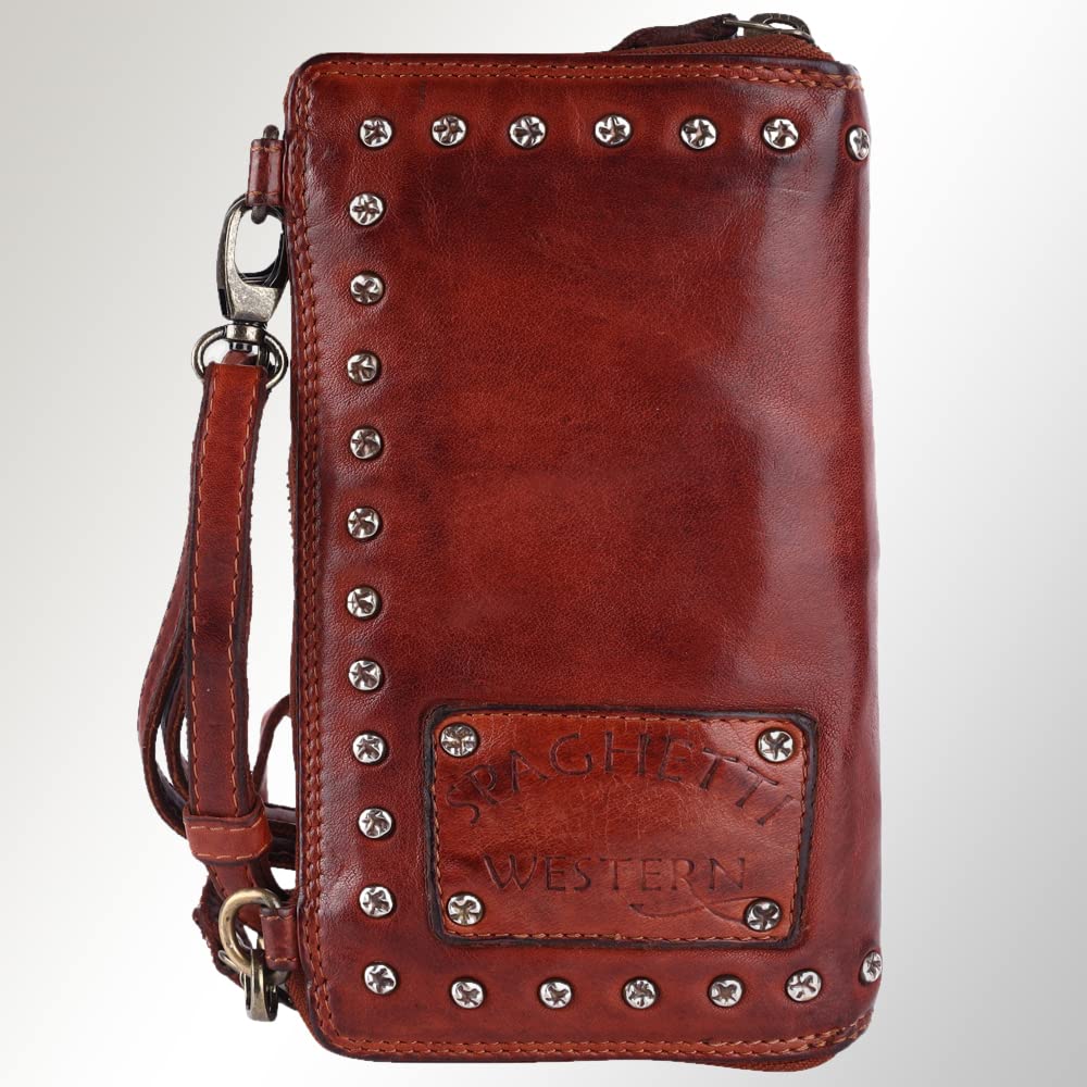 Spaghetti Western Full Grain Leather Wallet - SWC212CG | Wallet | Clutch | Leather Wallet| Clutch Purse| Leather Pouch | Leather Wallet for Women