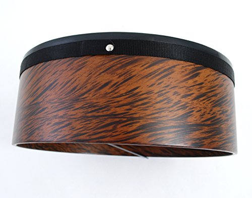 Meinl Percussion 14" Frame Drum, Extra Deep Shell Irish Bodhran-NOT MADE in CHINA-Goat Skin Head, Brown Burl, 2-YEAR WARRANTY, FD14IBO