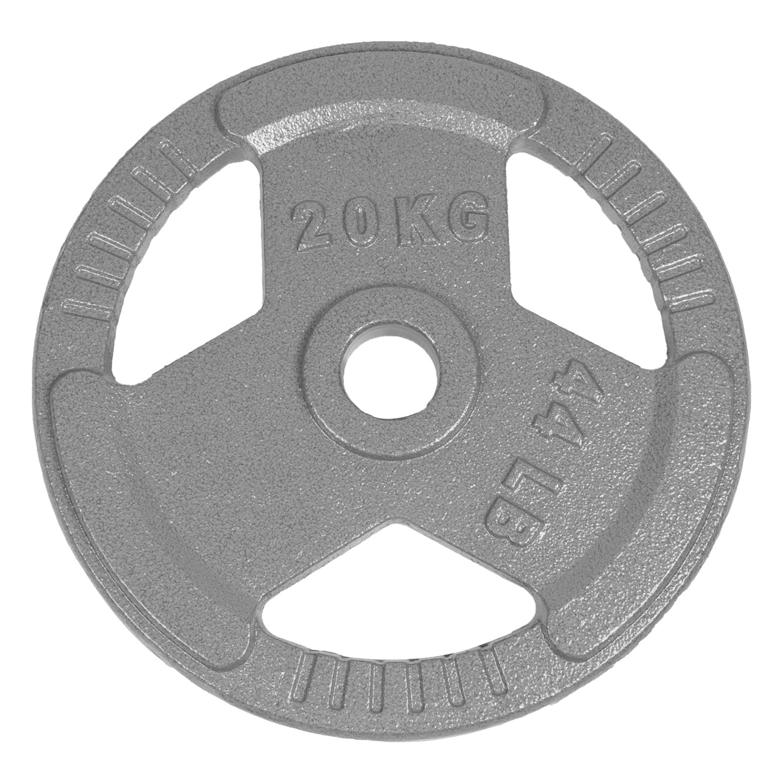 Olympic Weight Plate Set - Single Pair & Set 2 Inch Athletic Rubber Grip Barbell Plates Barbell Weight Set for Strength Training Weightlifting Weight Loss Home Gym (44LB Single)