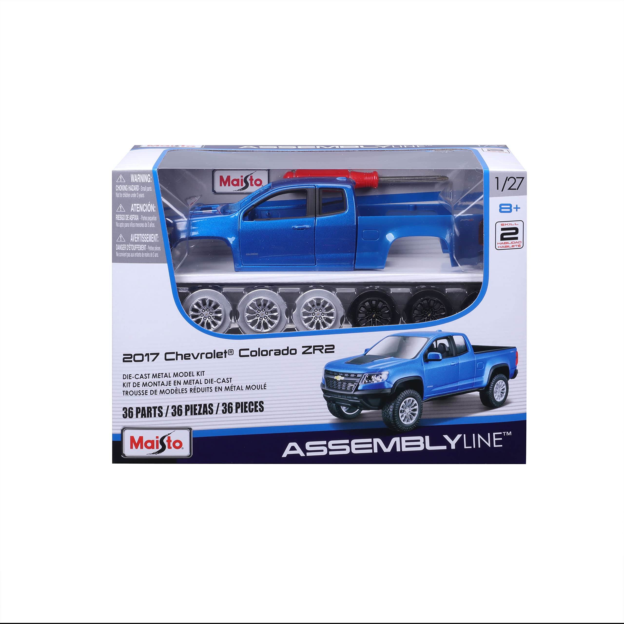 Maisto 1:24 Assembly Line Chevrolet Colorado ZR 2 - Blue
