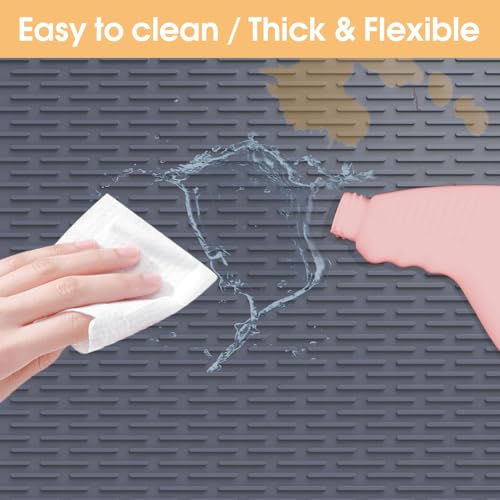 Silicone Stove Top Cover for Electric Stove, 28"x20" Extra Large Silicone Dish Drying Mat,Glass Stove Top Protector for Ceramics,Multipurpose Mat