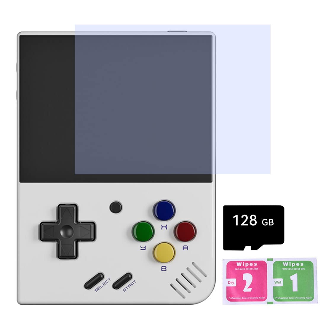Vinkoo Miyoo Mini Plus Handheld Game Console, 3.5 Inch IPS Portable Open-Source Retro Arcade Built-in 11,000+Games - 128G