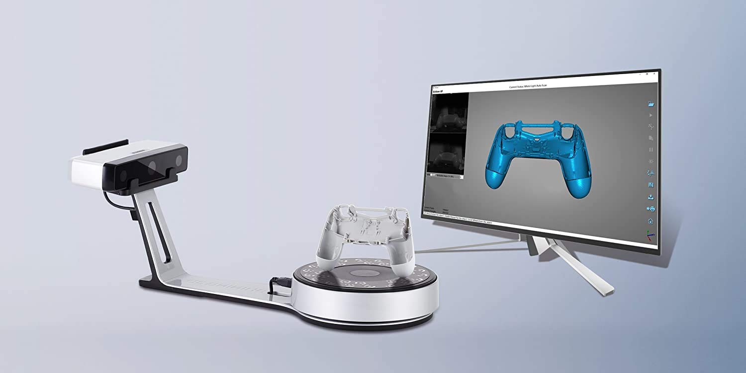 New EinScan SP V2 Desktop 3D Scanner 0.05mm Accuracy 0.17mm Resolution 1s Scan Speed Fixed/Auto Dual Mode with UMAX 3D Scanning kit & Two Year Warranty