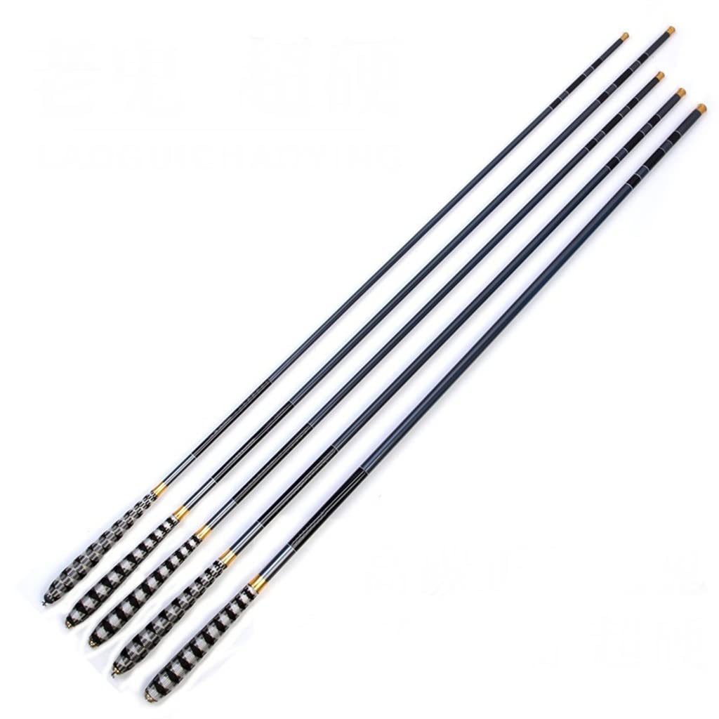 Telescopic Carbon Fiber Super Hard Light Carp Fishing Pole Stream Fishing Rod Hooks ( Color : D , Size : 3.9m )