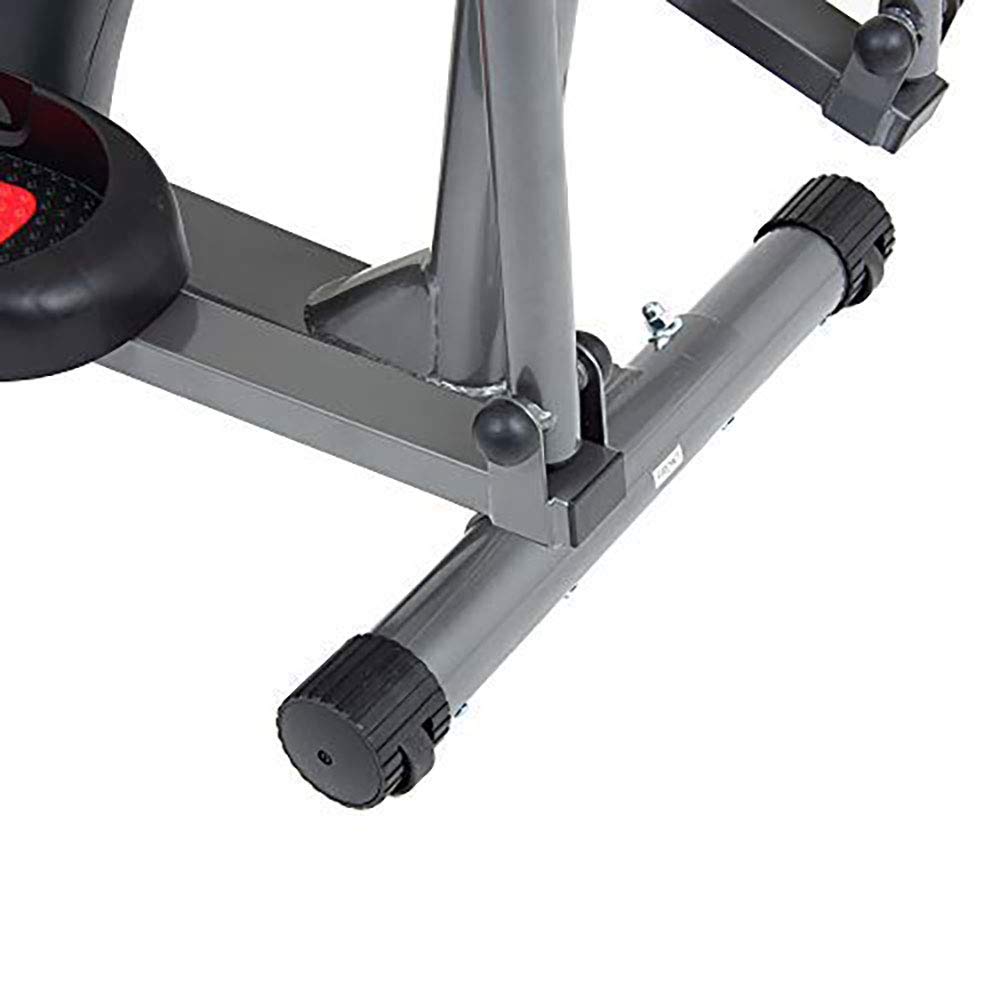 New Elliptical Machine Trainer Magnetic Smooth Quiet Driven with LCD Media Holder Monitor and Pulse Rate Grips BR2117