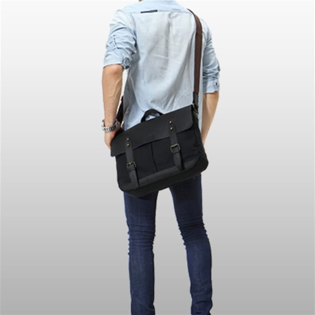 SLNFXC Men's Leisure Laptop Briefcase Canvas Business Handbag