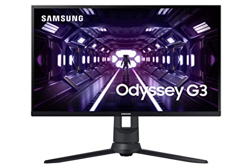 Samsung Odyssey G3 Series 27-Inch FHD 1080p Gaming Monitor, 144Hz, 1ms, 3-Sided Border-Less, VESA Compatible, Height Adjustable Stand, FreeSync Premium (LF27G35TFWNXZA)