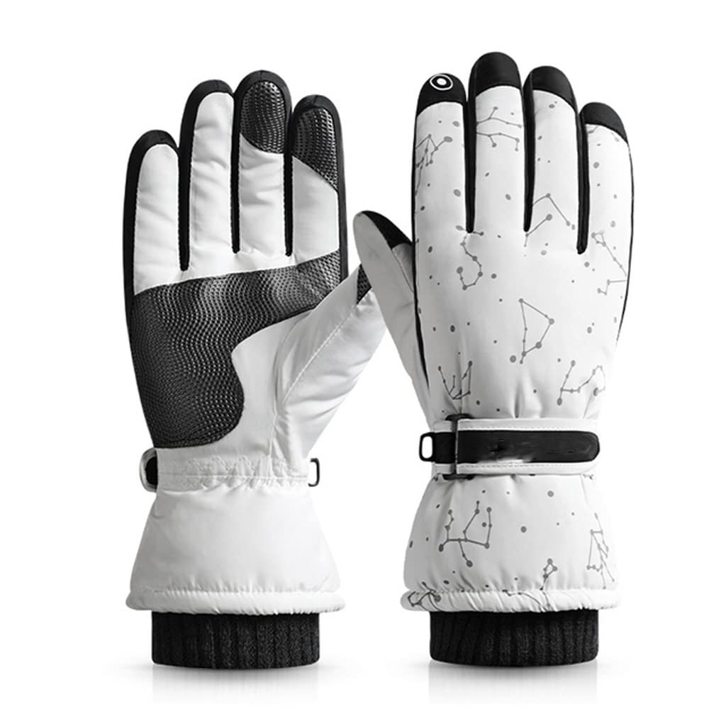 SLNFXC Women Winter Ski Waterproof Gloves Cycling Climbing Windproof Touch Ski Gloves Non-Slip Motorcycle Cycling ( Color : E , Size : 1 )