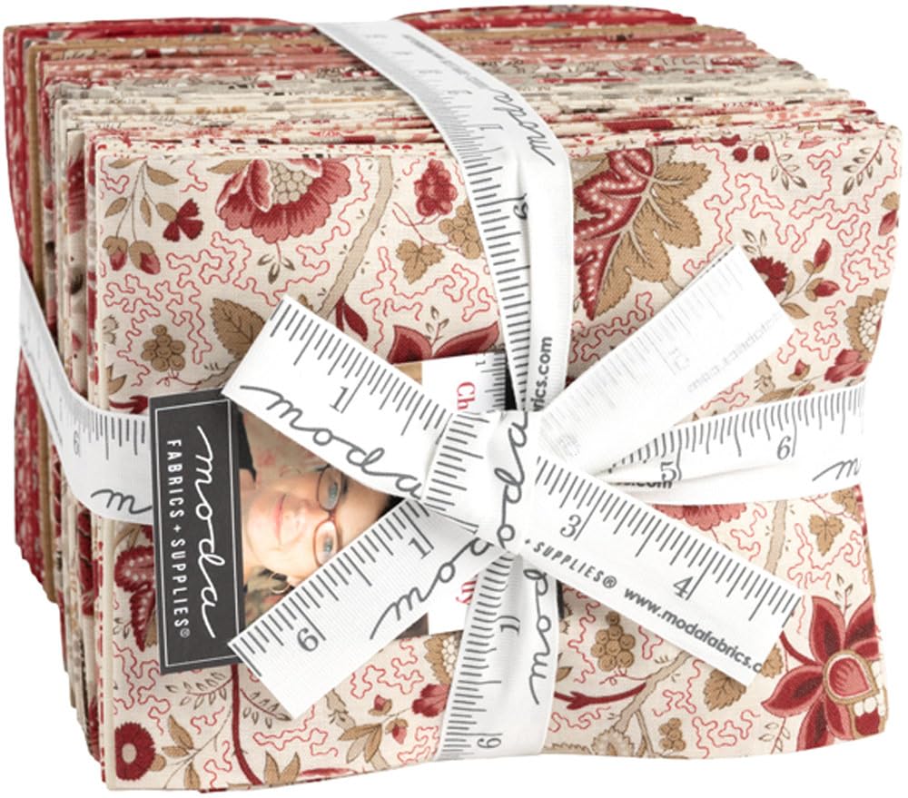 Moda, Fat Quarters, 38 Skus of Fabric,18 by 22 inches, Chateau De Chantilly