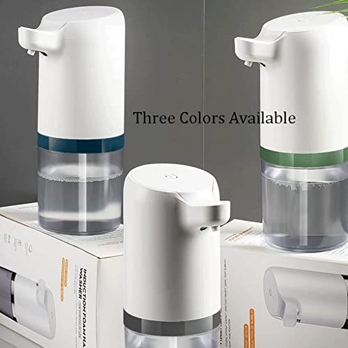 Refillable Soap Dispenser Automatic Soap Dispenser 13.5oz Touchless Foaming Liquid Soap Dispenser Ipx3 Waterproor Rechargeable Soap Pump for Bathroom Easy to use