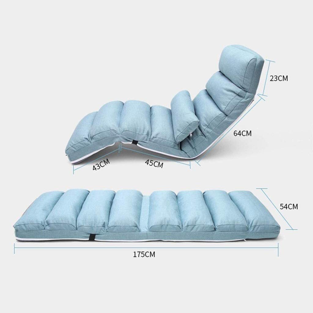 WDBBY Adjustable Floor Lazy Sofa, Multi-Angle Thick Floor Chair, Multi-Functional Backrest Support, Video Game Chair