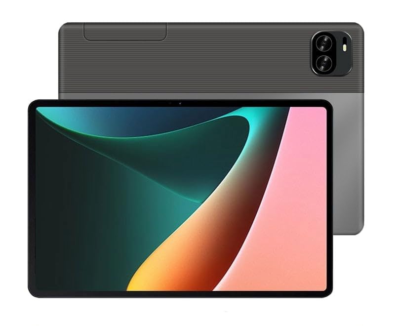 New Pad 5 Tablet Android Snapdragon 865 Dual SIM Card 12GB 512GB Tablets 11 Inch 13MP+24MP Camera 8800mAh Gloabl Version TAB PC Gray with Keyboard / 6GB 128GB