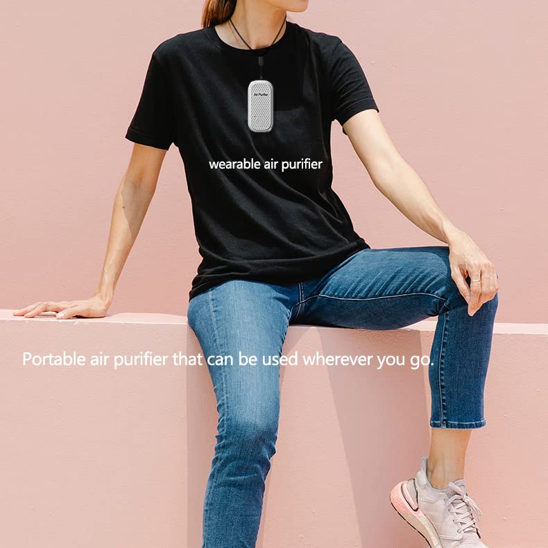 Wearable Mini Personal Air Purifier,Portable Air Purifier,Negative Ion Generator,Negative Ion Air Purifier Suitable For Travel,Tourism,Car,Home USE,And Second-Hand Smoke Removal