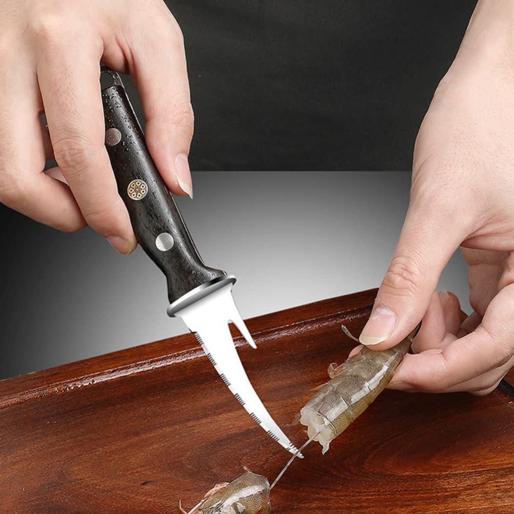 Shrimp Deveiner Tool Stainless Steel Shrimp Peeler Shrimp Deveining Tool Shrimp Cleaner Peeler Shrimp Cutter Shrimp Knife Seafood Peeler for Shrimp Prawn Lobster