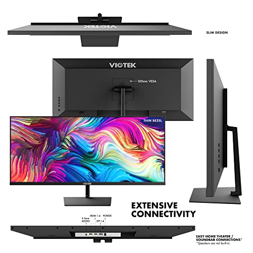 Viotek GFI34CB 34-Inch IPS Ultrawide Full HD Monitor | 21:9 2560 x 1080p | 75Hz 7ms (OD) | FreeSync & G-Sync-Compatible | 2X HDMI 2.0, DP | Zero Dead Pixel Warranty
