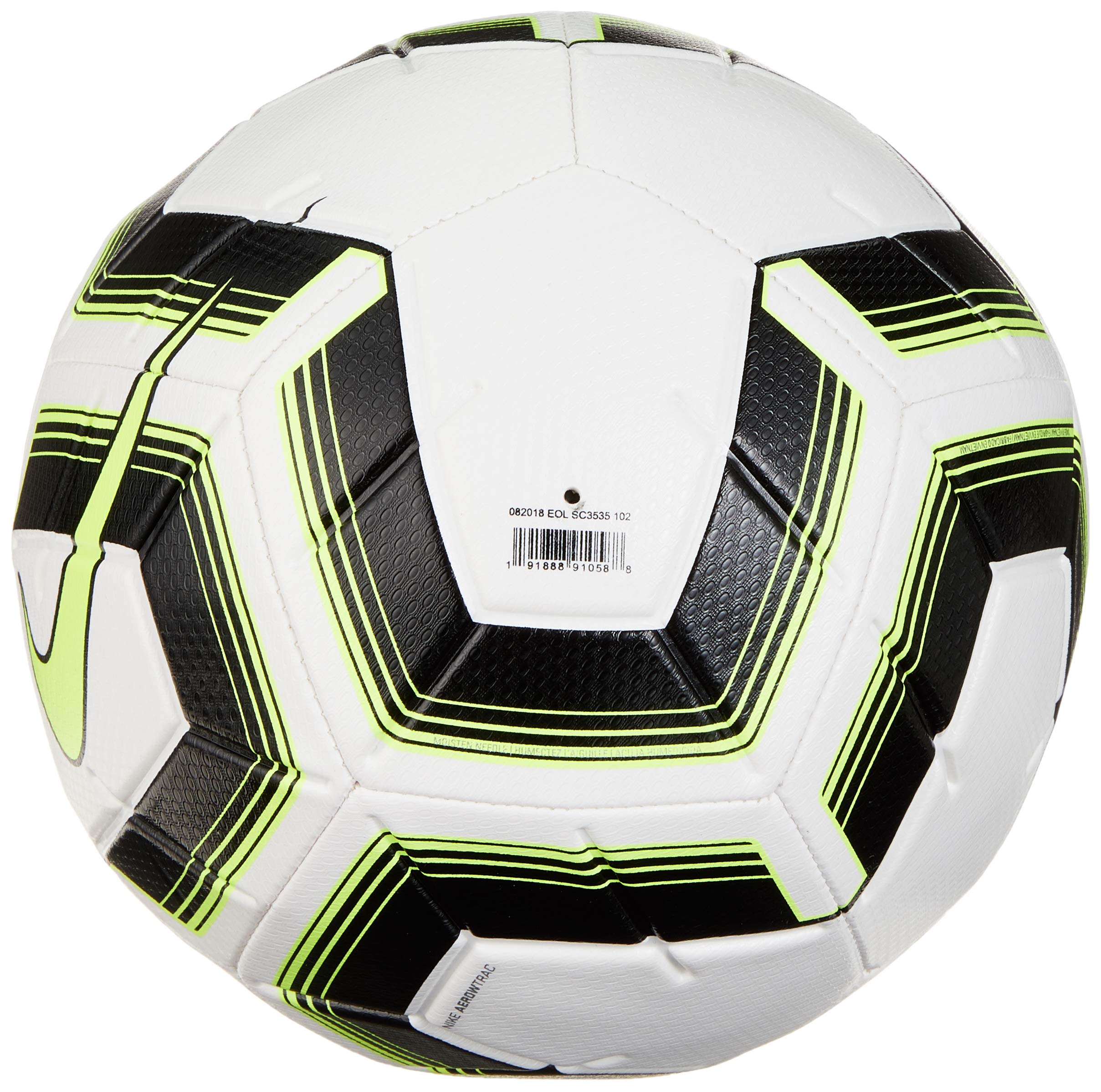 Nike Unisex's Strik Team Ims Football Training Balls, White/Black/Volt/Volt, 5