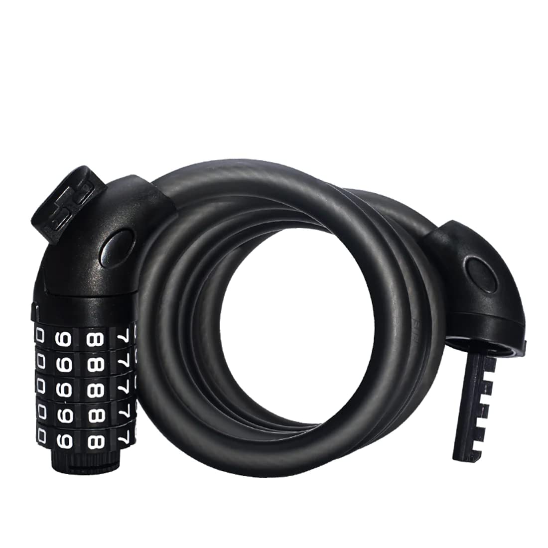 Vtuvia Bike Lock,4 Feet High Security 5 Digit Bicycle Lock Anti-Theft Retractable Combination with Mounting Bracket
