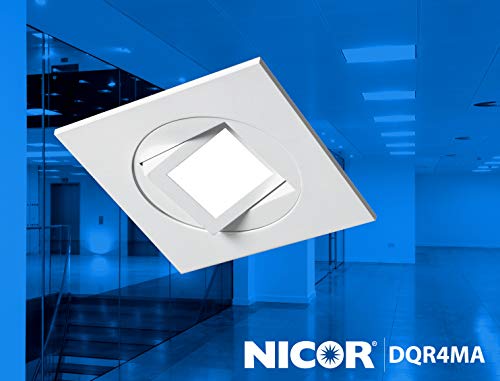 NICOR Lighting DQR4MA11202KWH LED Downlights, Matte White