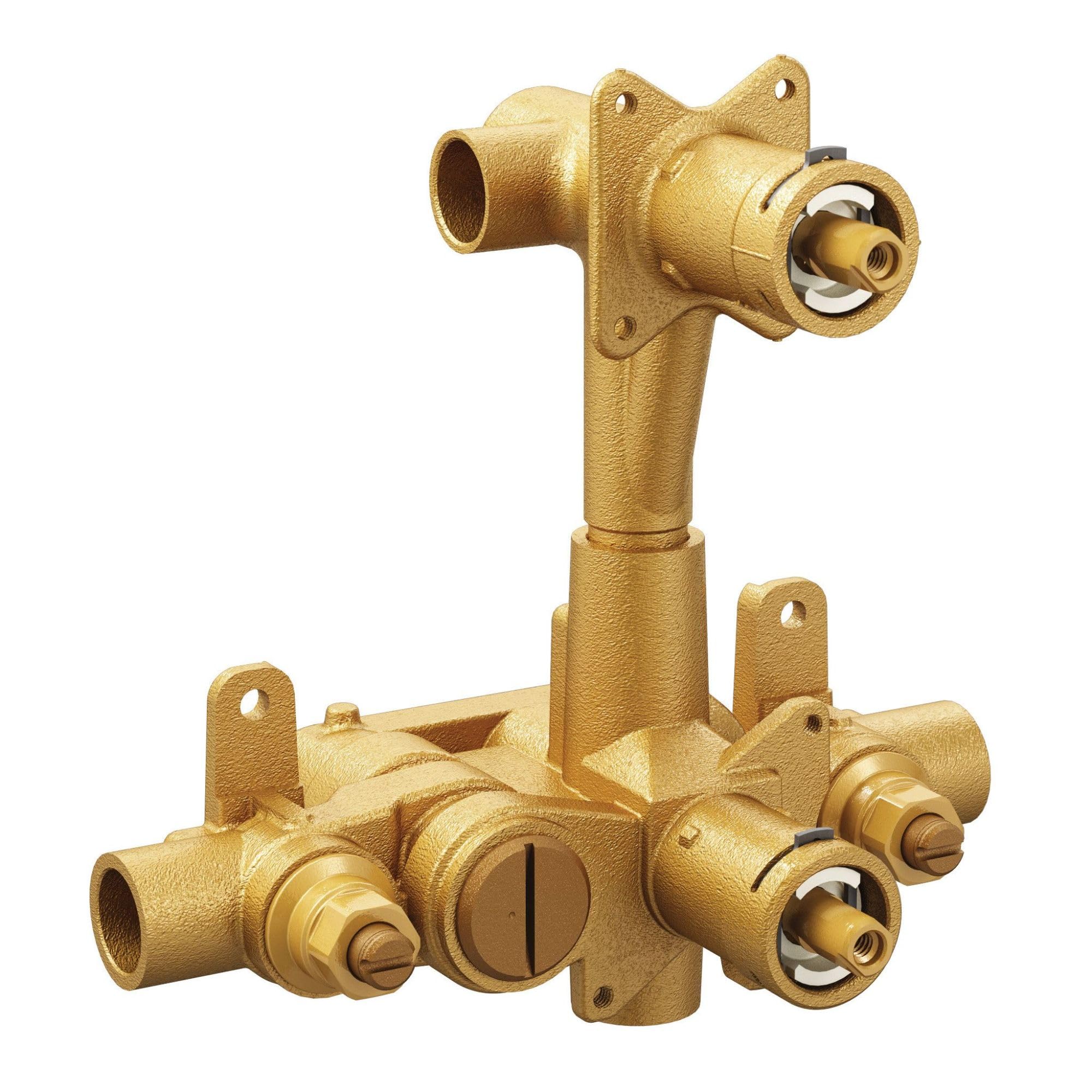 MOEN 3330 M-Pact Moentrol Pressure-Balancing Volume-Control 3-Function Transfer Shower Valve 1/2-Inch CC, or Unfinished