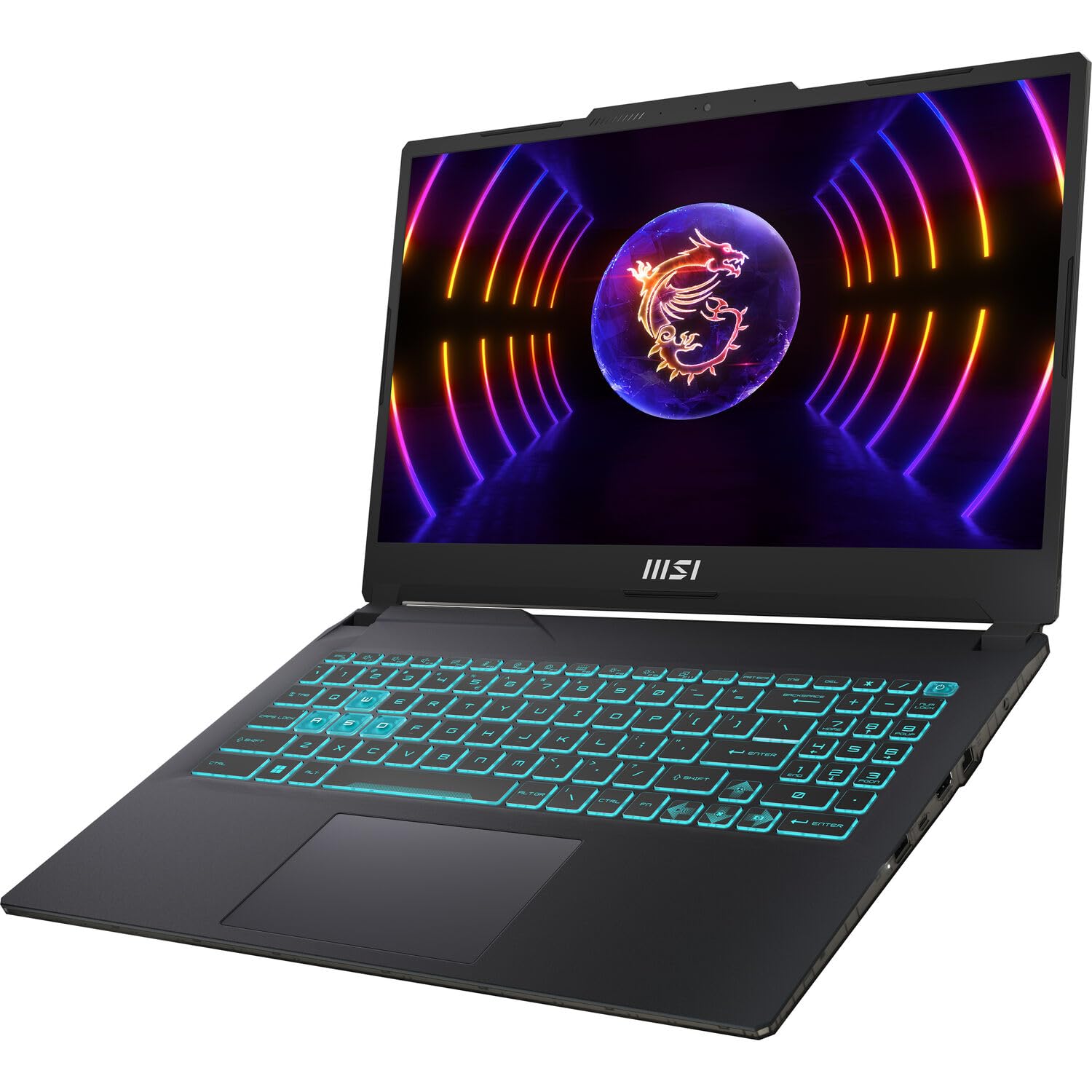 MSI Cyborg 15 Thin GF63 Gaming Laptop 15.6" FHD 144Hz (Intel 12th Gen i5-12450H, 32GB DDR5 RAM, 1TB SSD, GeForce RTX 4050 (Beats RTX 3060)), Webcam, WiFi 6, IST Cable, Win 11 Home - 2023, Black