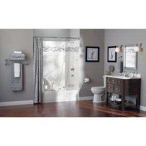 Moen Bathroom Safety 18-Inch Stainless Steel Shower Grab Bar with Concealed Screws for Handicapped or Elderly, 8718