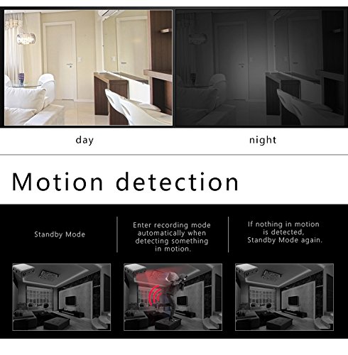 ZHOUCXZDA Pet Mini Wireless Camera WiFi Hidden Spy Cameras,Small Nanny Cam with Babysitter Surveillance Camera,Wireless Security Camera Indoor and Outdoor Cams Compatible with Android