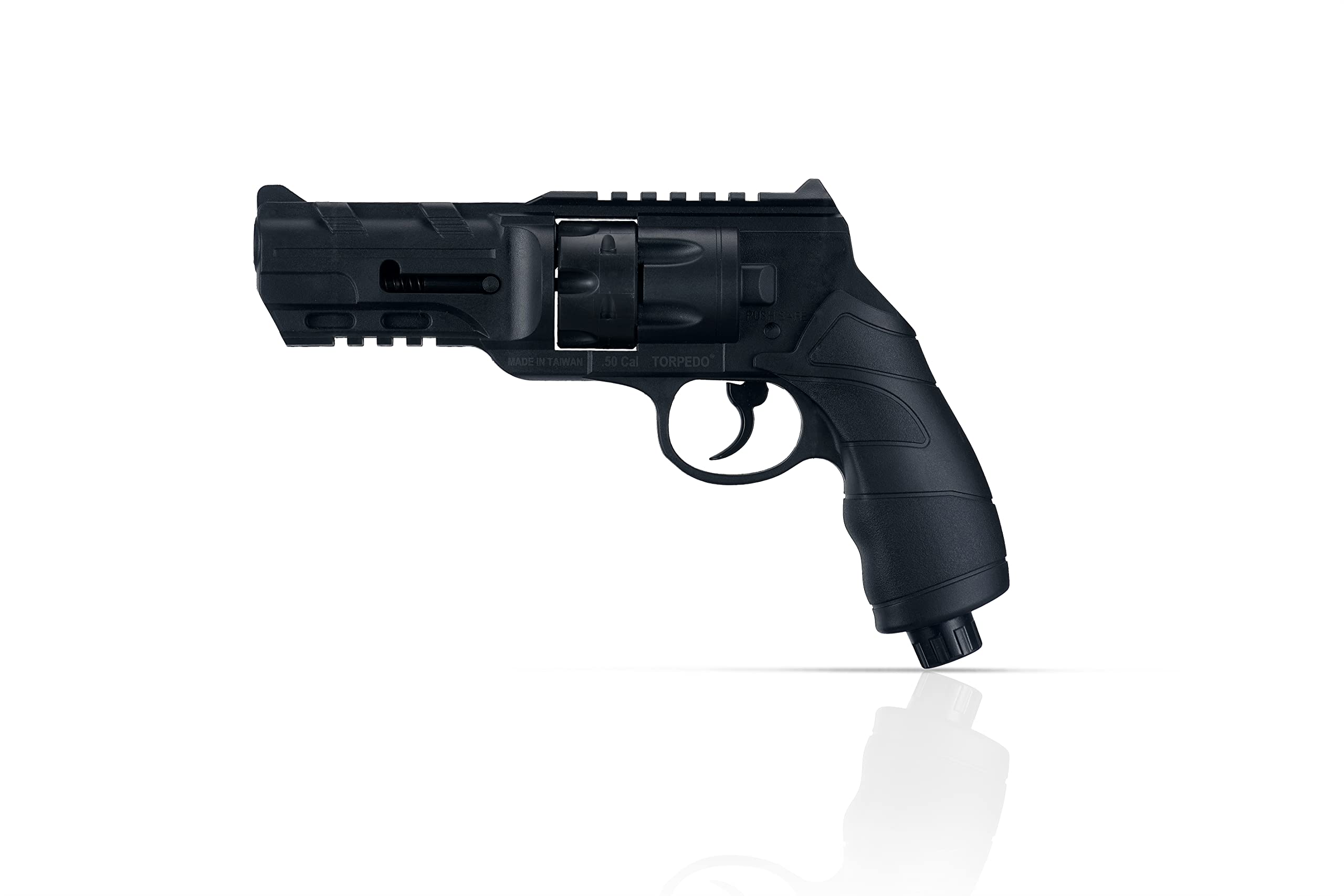 Mercury Rise Torpedo Revolver .50 Caliber Pistol (Black) and One Extra TR50 Pistol Cylinder and .50 Cal Pepper Balls (10 Count)
