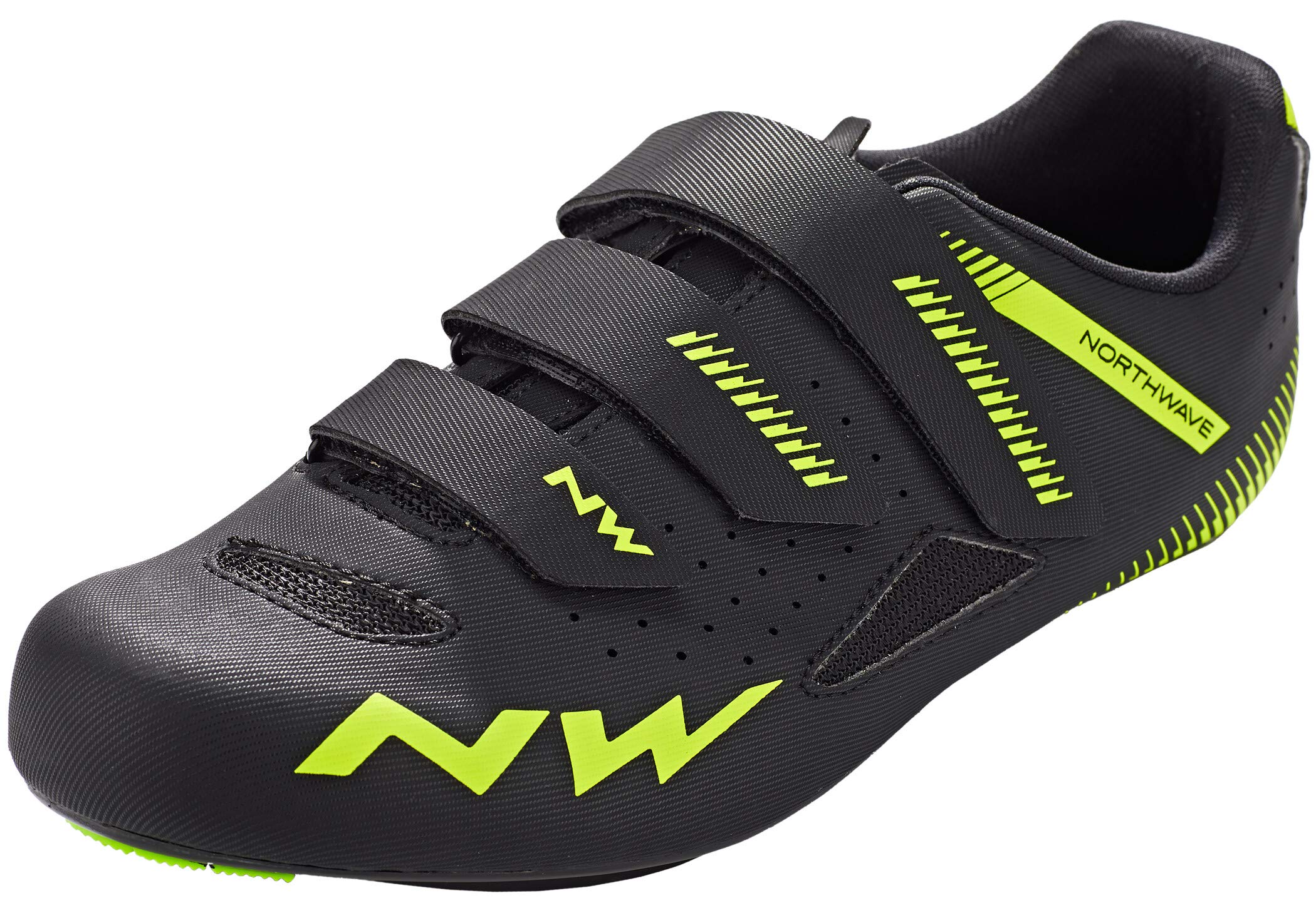 NORTHWADE Men's Cycling Shoes, Black Yellow, US 7.5