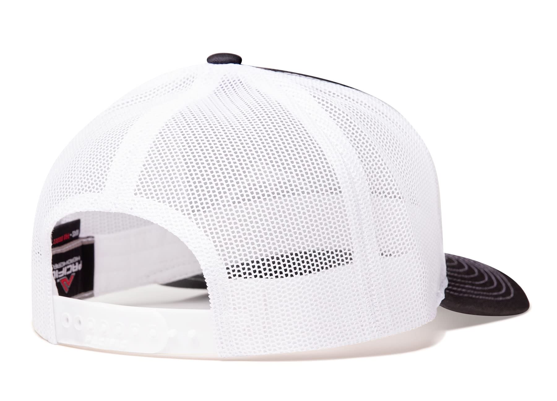 Low Key Caps Trucker Snapback Baseball Hat - Mountain Black/White