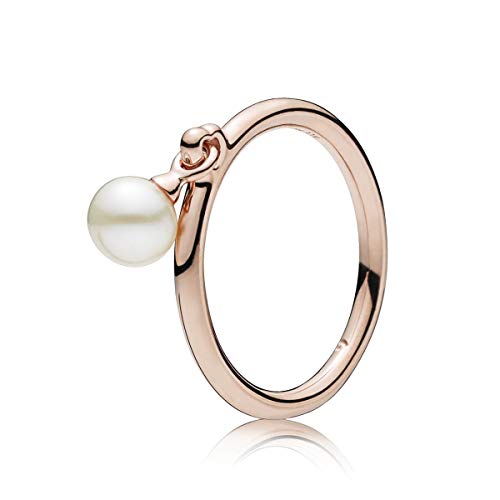 PANDORA 187525P-50 50 Contemporary Pearl Rose Ring
