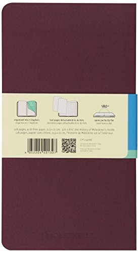 Moleskine Chapters Journal, Slim Large, Dotted, Plum Purple, Soft Cover (4.5 x 8.25)