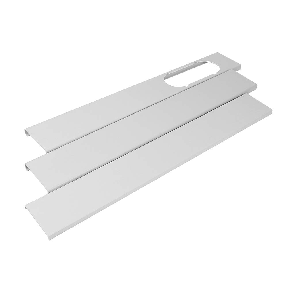 Portable AC Window Kit for Vertical Window, Air Conditioner Window Slide Kit Plate Adjustable Length MAX 190cm AC Vent Kit Fit for Exhaust Hose with 5.1 or 5.9 Diameter (3# 3pcs Slide Kit Plate MAX