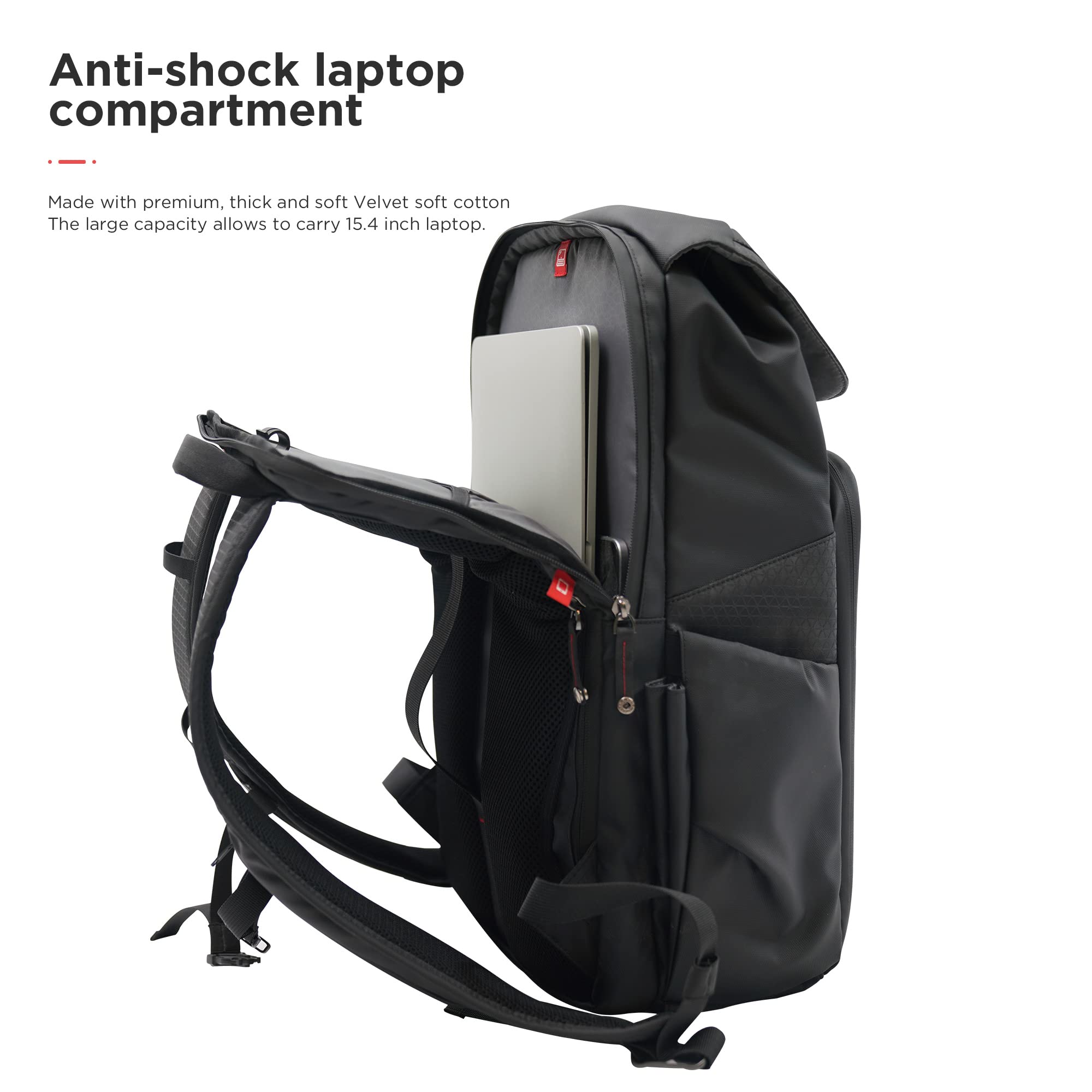 VCUTECH Mini 3 Pro Drone Water-Resistant Backpack Compatible with DJI Mini 3 Pro, Mini 3 Fly More Kit (Plus) Accessories, and DJI Avata Fly Smart Combo, with Full Protection (Backpack)
