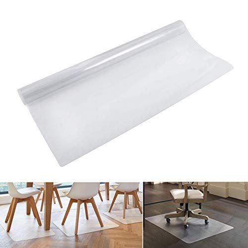 Plastic Carpet PVC Entrance Hall Office Home Bedroom Computer Swivel Chair Wooden Floor Transparent Protective Mat Coffee Table Waterproof Tablecloth (l)