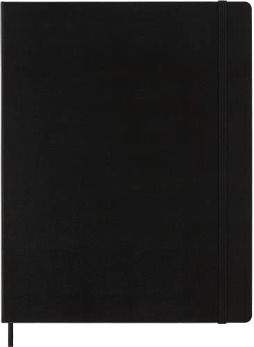Moleskine Classic Notebook, Hard Cover, XXL (8.5" x 11") Plain/Blank, Black, 192 Pages