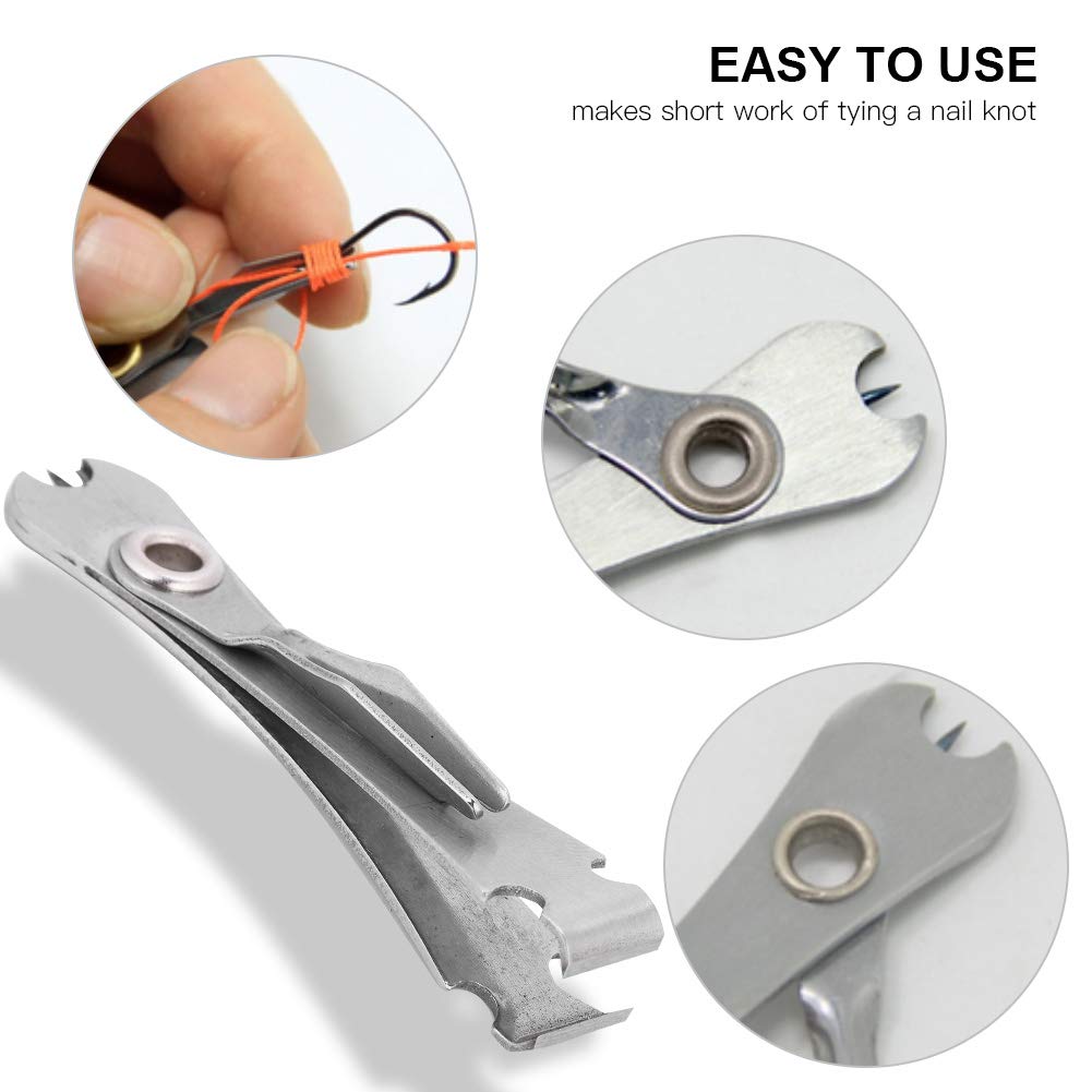 Yeuipea Fishing Quick Knot Tool, Fly Fishing Quick Fast Knot Tying Tool Tackle Line Cutter Clipper Accessory
